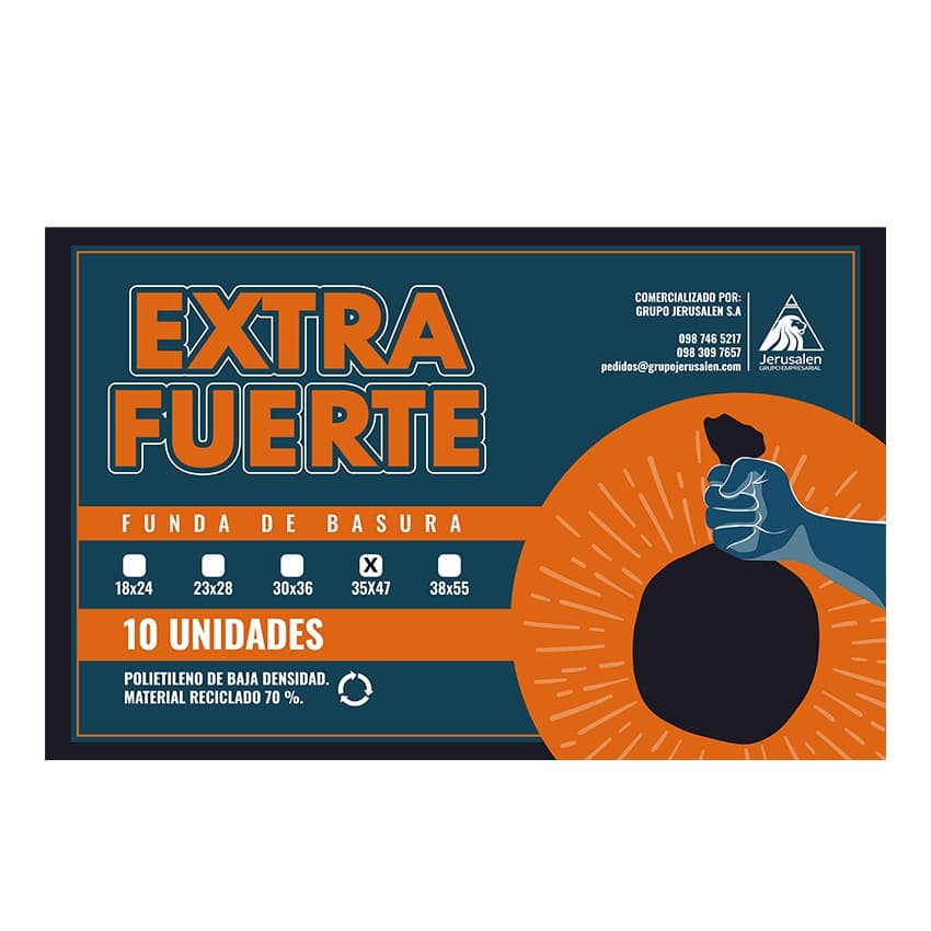 Funda Negra 30x36. Paquete x 10 unidades. - Grupo Empresarial Jerusalen